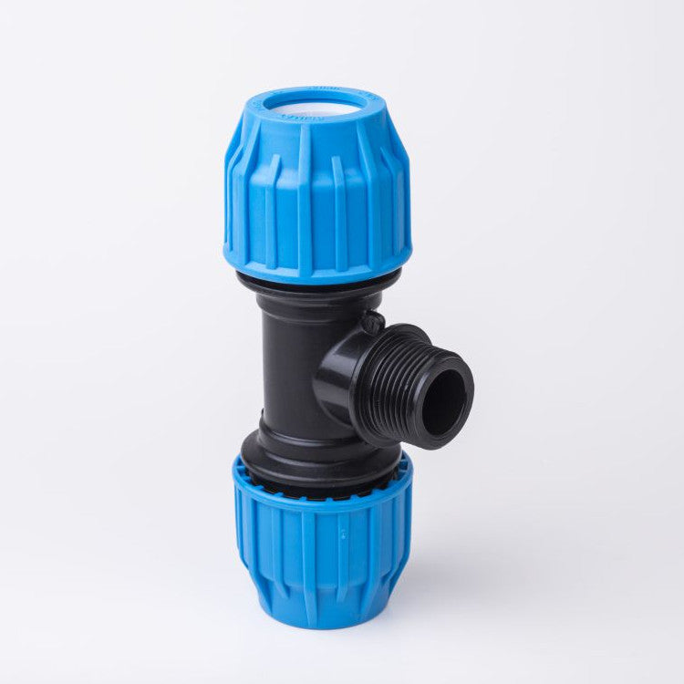 Compression Tee Male Threaded | Plastock