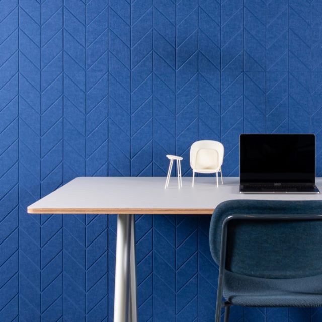 100% Recycled PET Felt ''Fishbone'' Acoustic Panel (Pack of 2) | Plastock