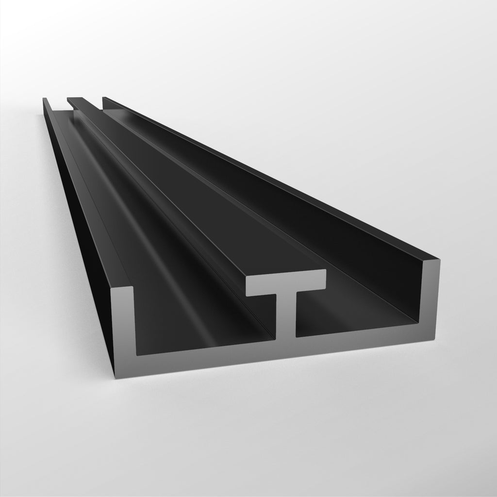 Plastic PVC Double T Channel Base (75m) | Plastock