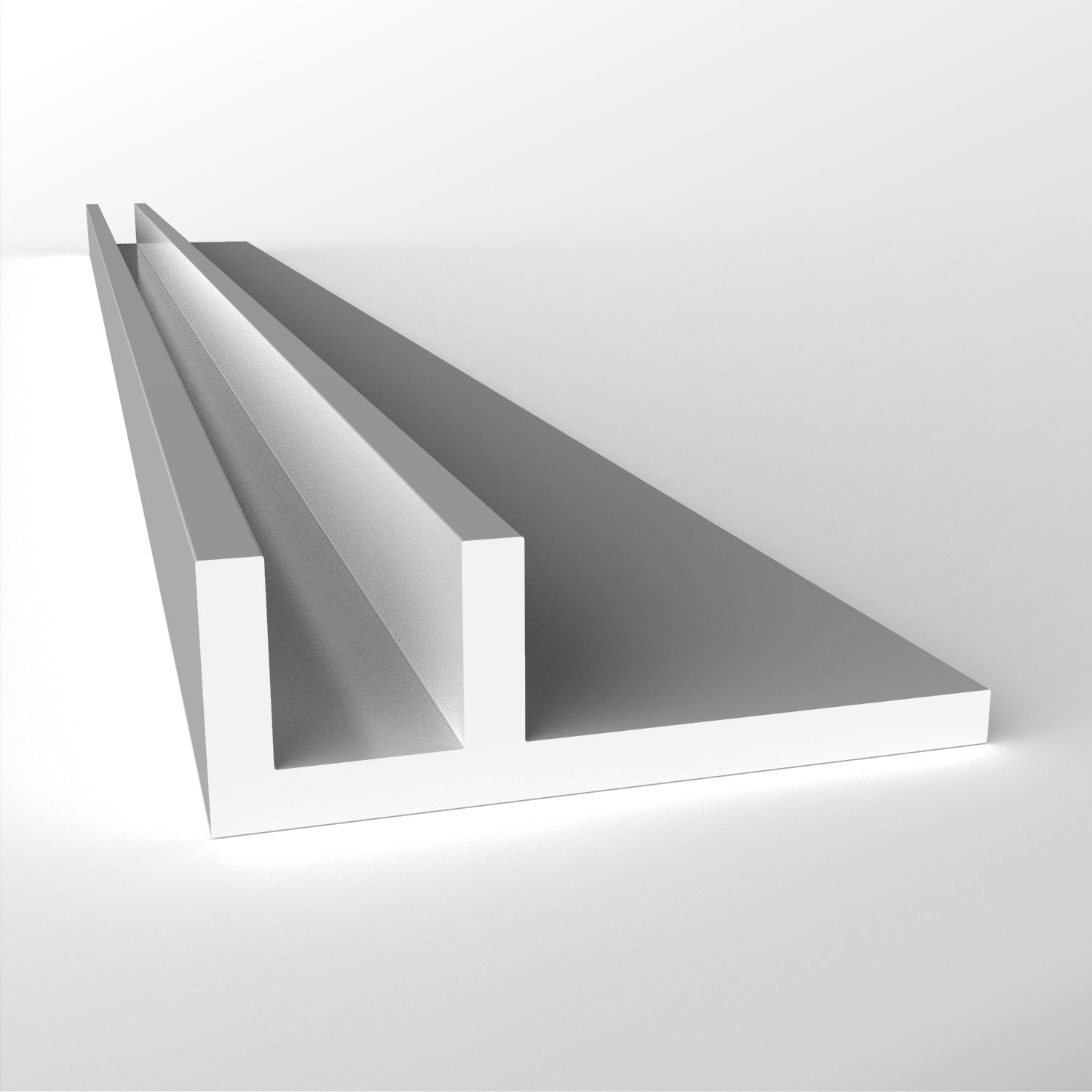 Plastic PVC F Section (75m pack - 25 x 3m) | Plastock