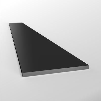Plastic PVC Flat Bar Strips Rigid Square Edge (75m) | Plastock