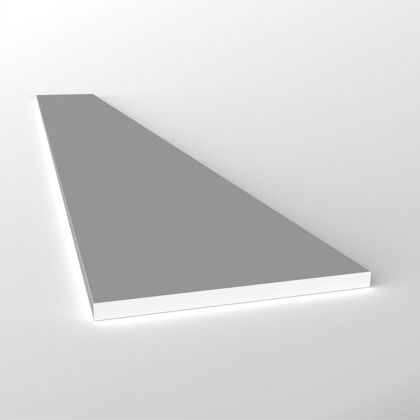 Plastic PVC Flat Bar Strips Flexible Square Edge (75m) | Plastock