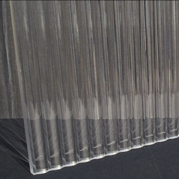 Acrylic Extruded Clear Reeded Sheet | Plastock