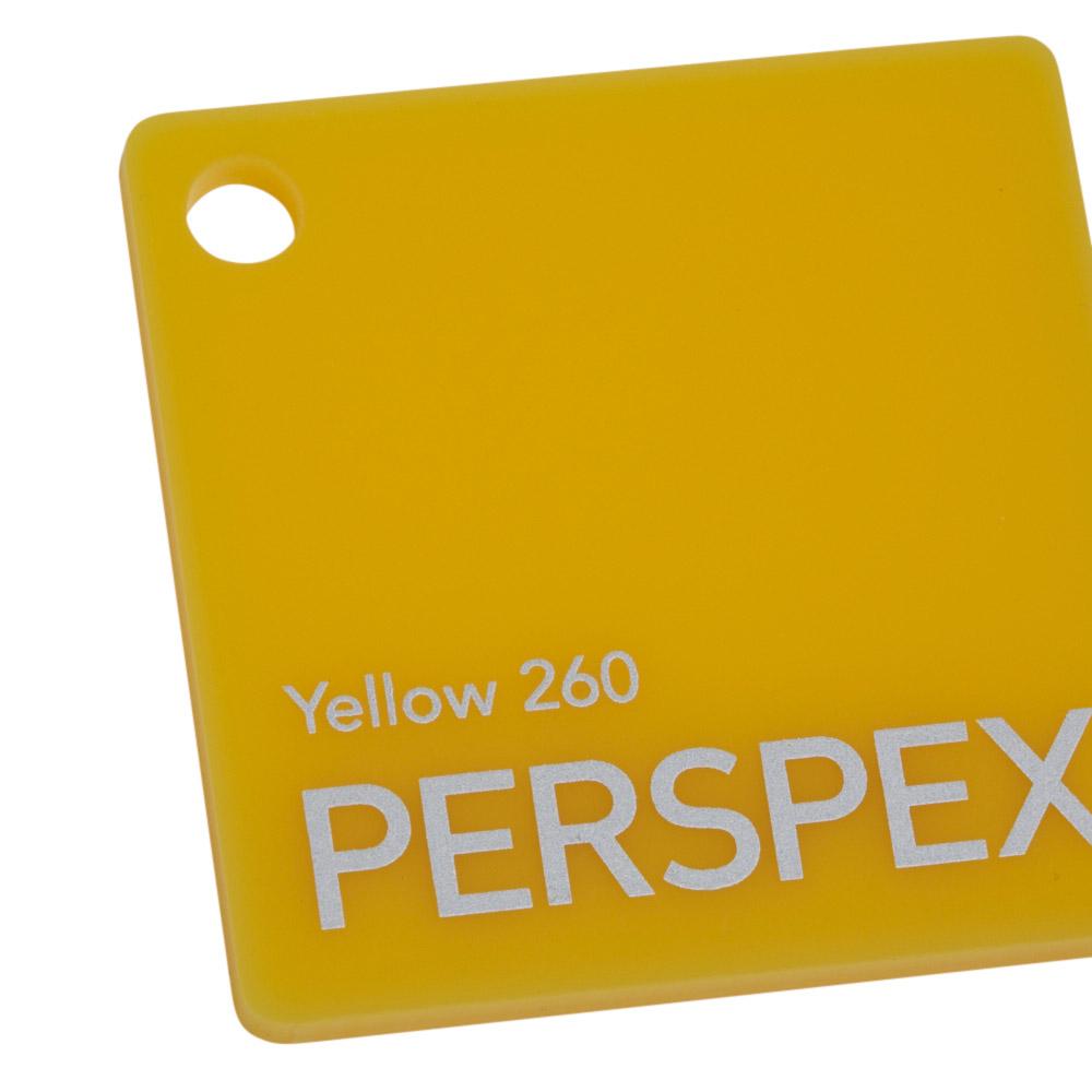 Perspex Yellow 260 Sheet - Cut to Size | Plastock