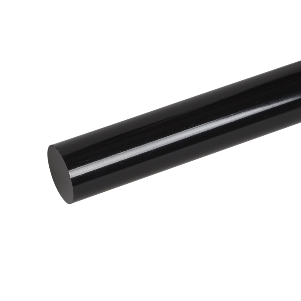 Acrylic Extruded Opaque Black 2025 Rod | Plastock