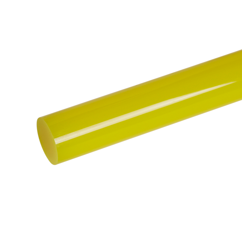 Acrylic Extruded Opaque Yellow 2037 Rod | Plastock