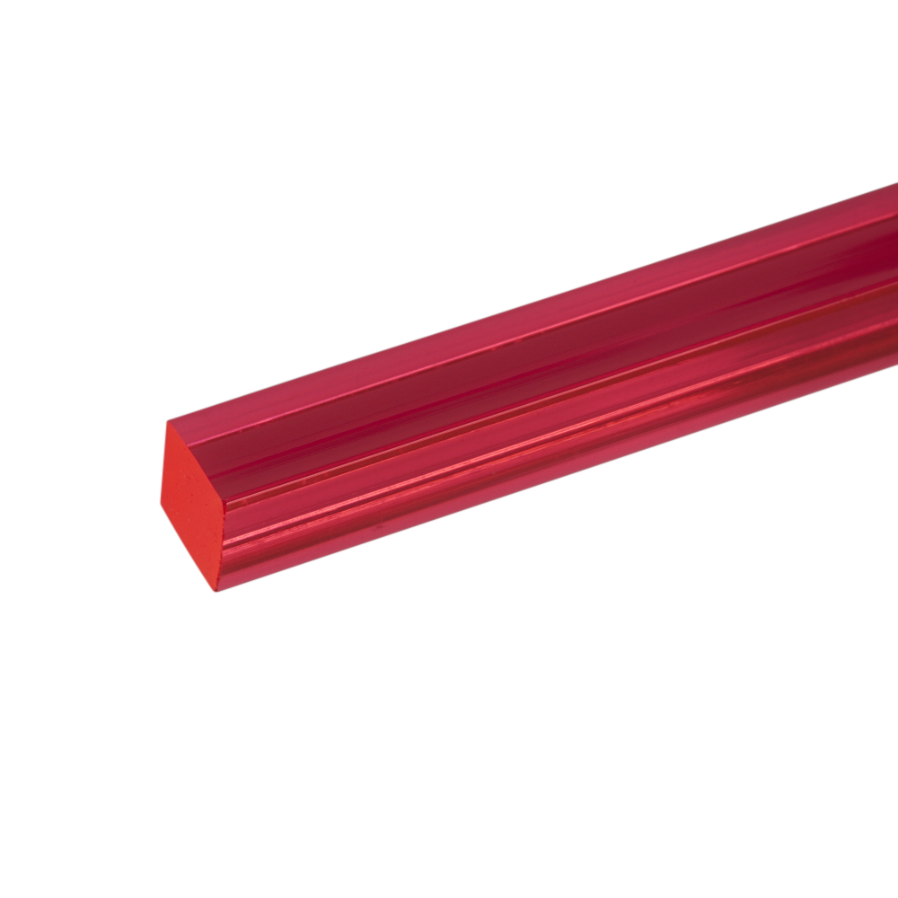 Acrylic Extruded Fluoro Pink 1935 Square Bar | Plastock