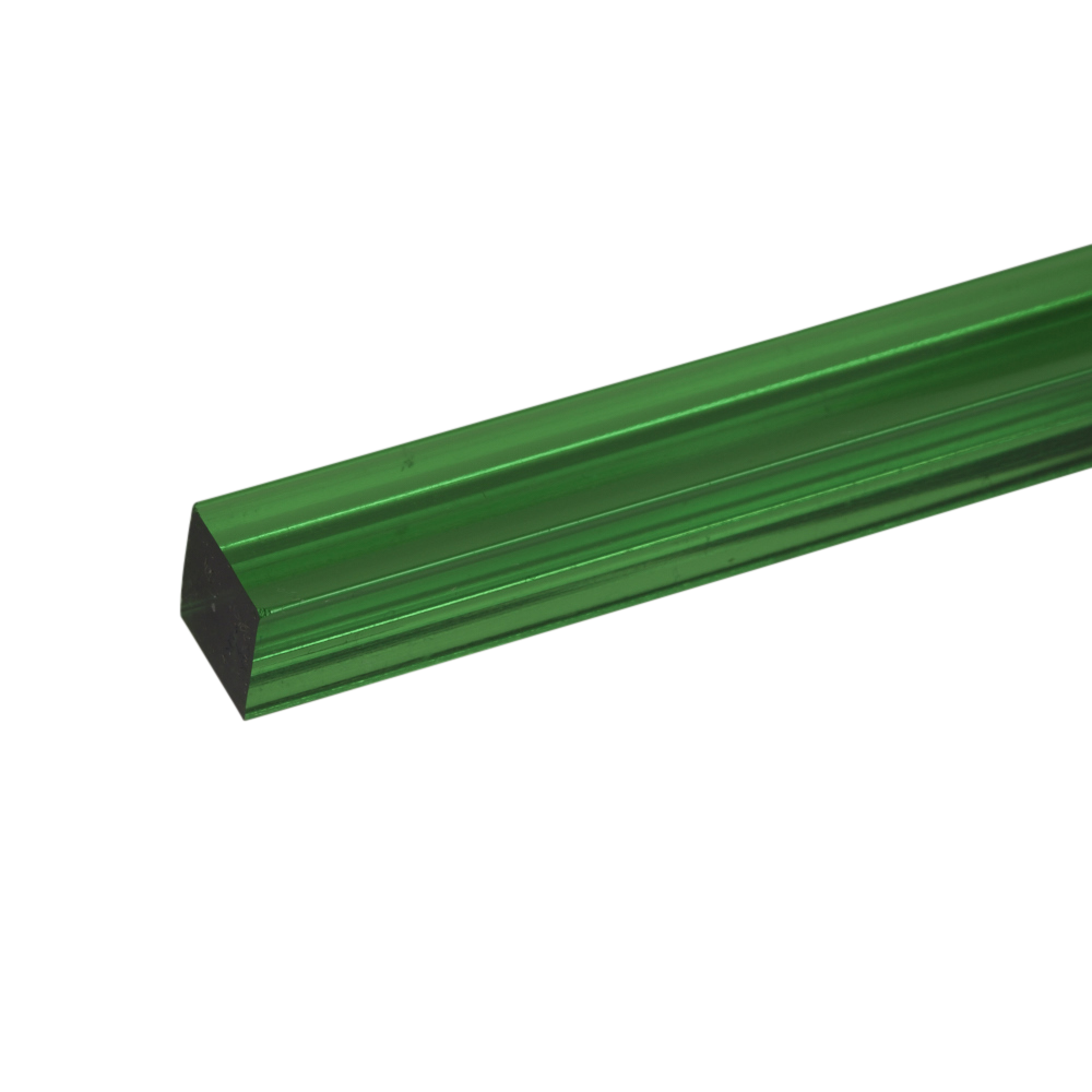 Acrylic Translucent Green 2092 Square Bar | Plastock