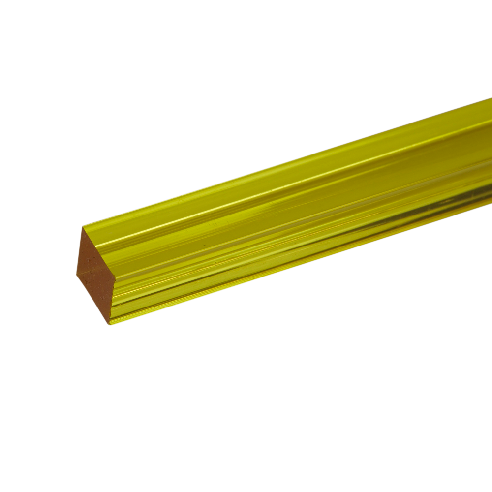 Acrylic Extruded Yellow 2208 Translucent Square Bar | Plastock