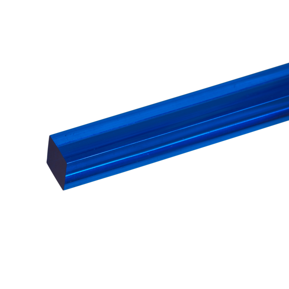 Acrylic Extruded Translucent Blue 2424 Square Bar | Plastock