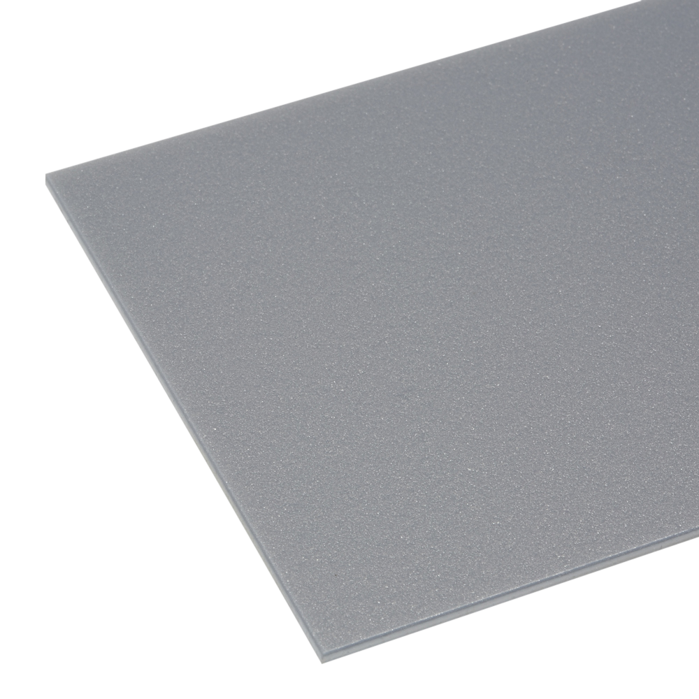 HIPS Gloss-Matt Silver Sheet | Plastock