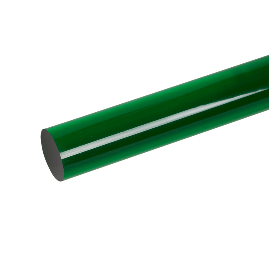 Acrylic Extruded Translucent Green 2092 Rod | Plastock