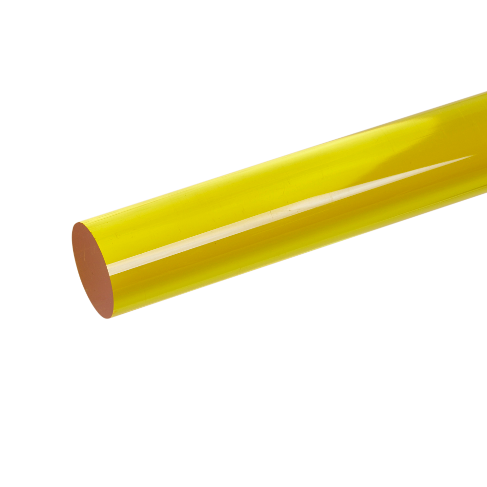 Acrylic Extruded Translucent Yellow 2208 Rod | Plastock